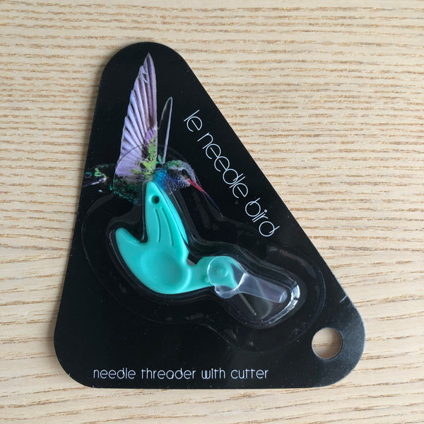 Hummingbird Needle Threader with Cutter - country clothesline