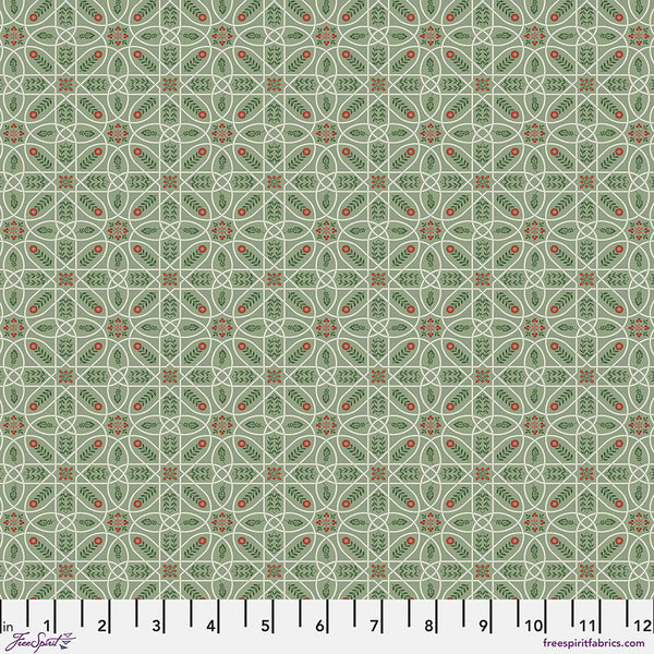 Morris & Co Holiday Mini Brophy Trellis Sage - country clothesline Morris & Co Holiday Mini Brophy Trellis Sage - country clothesline
