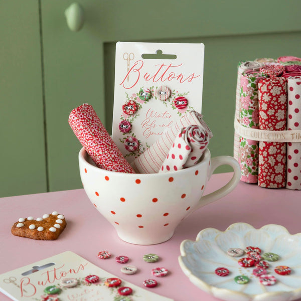 Back in Stock Soon! Tilda Buttons Winter - country clothesline